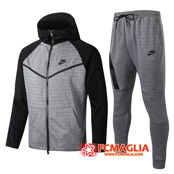 Nuova Tuta Calcio - Giacca con cappuccio NIKE Grigio 2019-2020