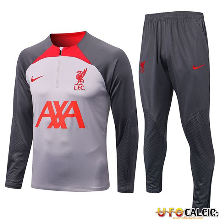 Insieme Tuta Calcio FC Liverpool Grigio Chiaro 2022/2023 Poco Prezzo ...