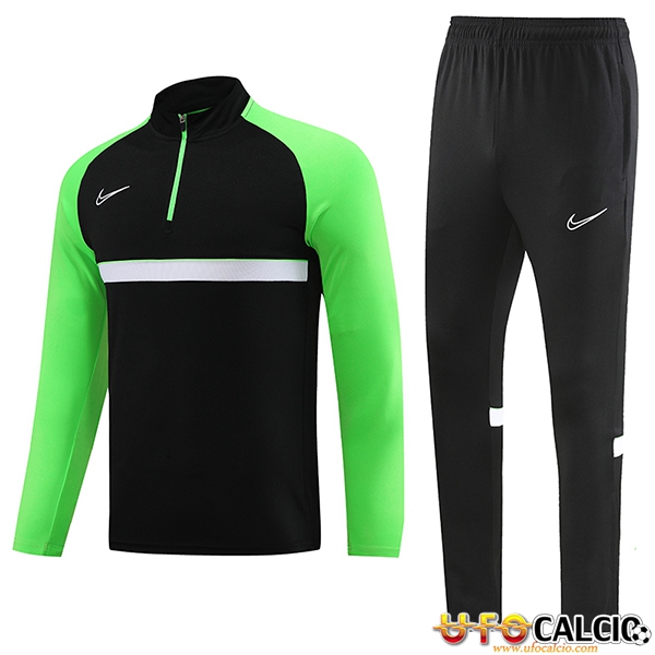 Nuove Insieme Tuta Calcio Nike Nero/Verde 2023/2024