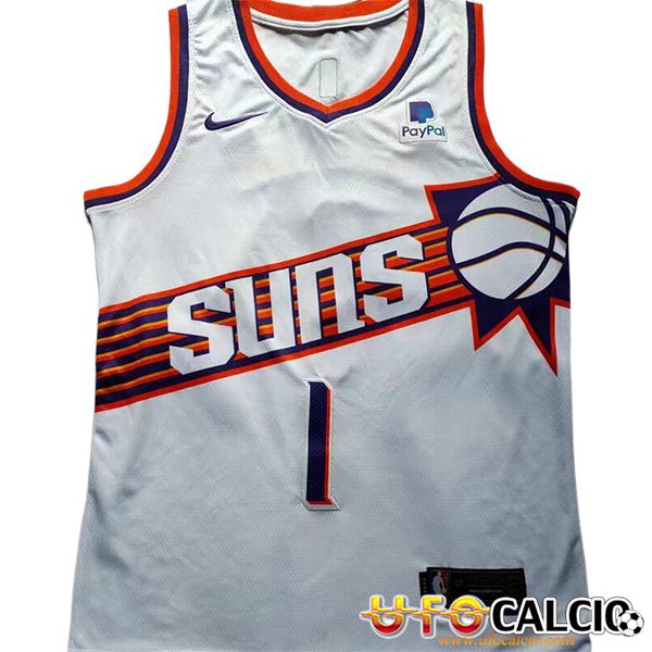 Maglia Phoenix Suns (BOOKER #1) 2023/24 Bianco Prezzo Ufficiale
