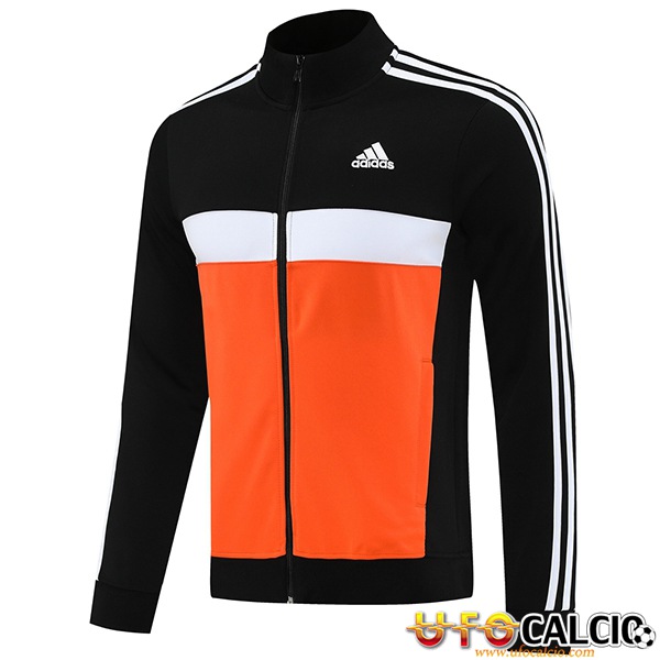 Giacca Calcio Adidas Nero/Arancia/Bianco 2025/2026 Prezzo Ufficiale