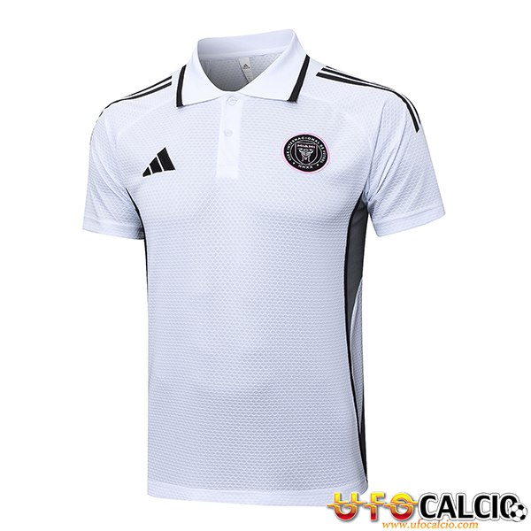 Maglia Polo Inter Miami CF Bianco/Nero/Grigio 2025/2026 Poco Prezzo ...